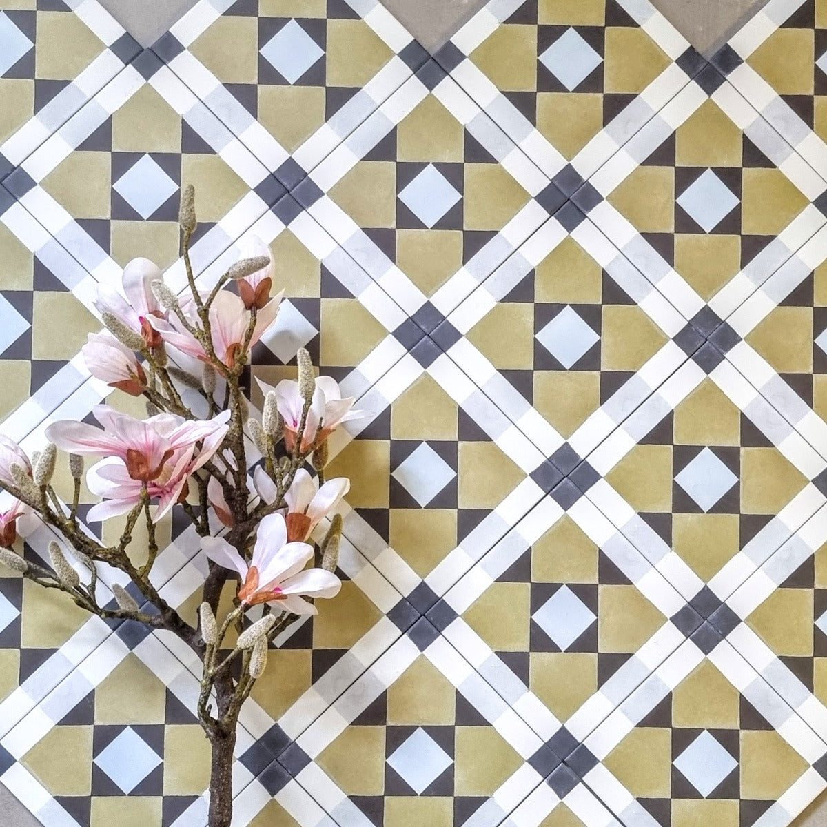 Ravello Golden Mustard Gold Moroccan Tiles 20cm x 20cm — Your Tiles