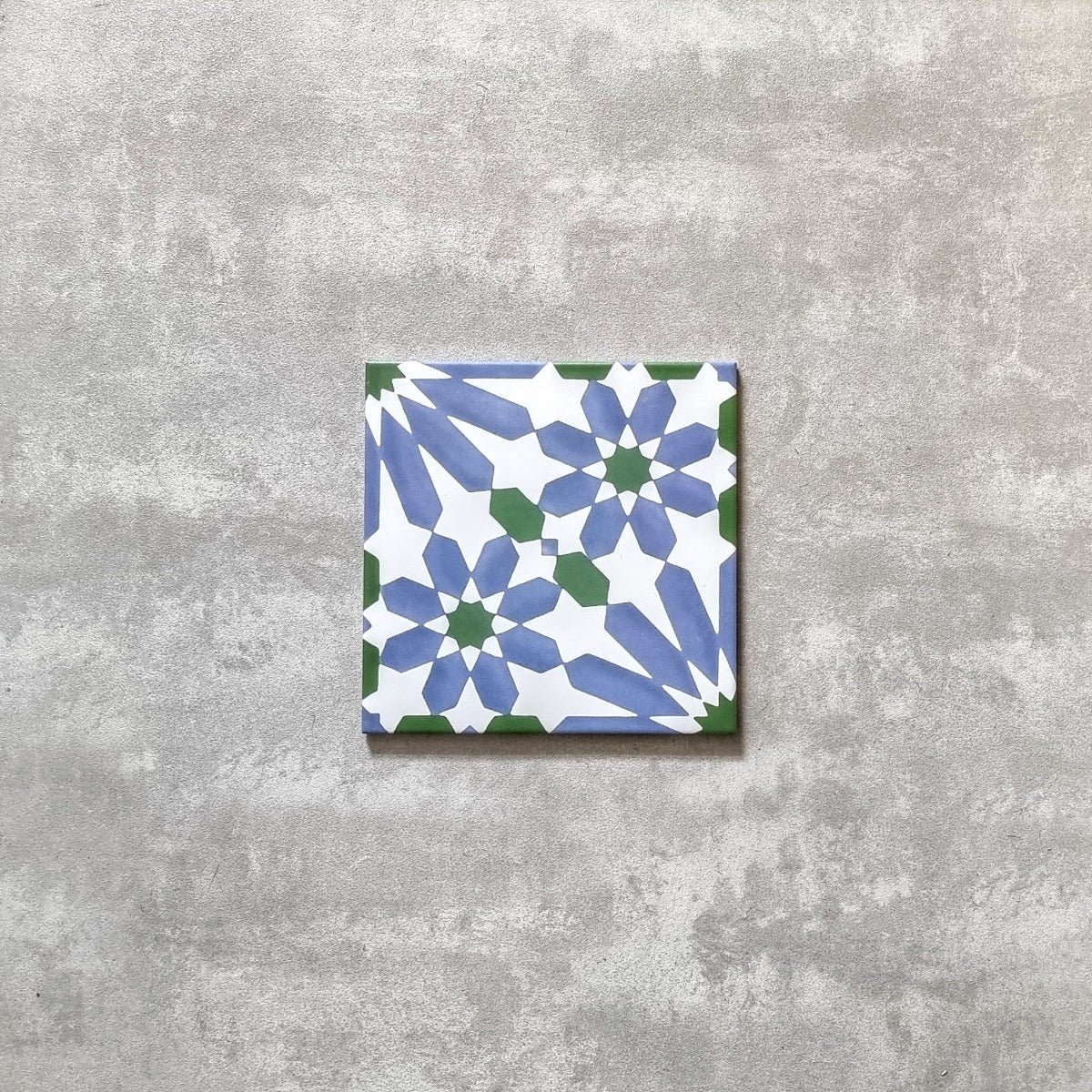 FULL TILE SAMPLE Fez Ocean 20cm x 20cm — Your Tiles
