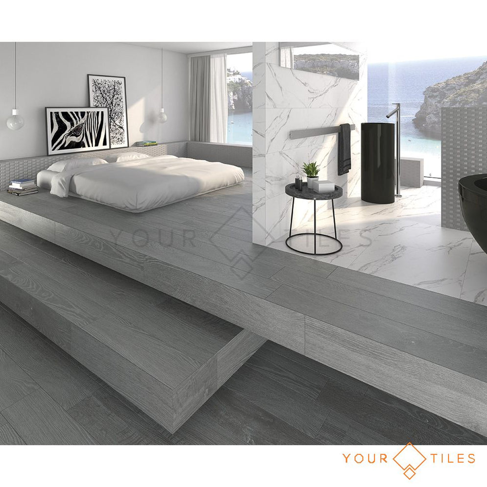 Snow Marble Tile Matt Effect Wall & Floor - 30cm x 60cm — Your Tiles