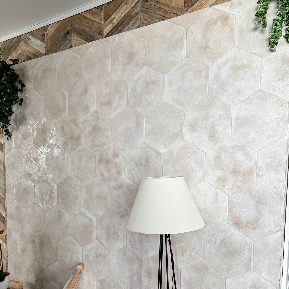 Enigma Lustre Glaze | Hexagon Mist | Porcelain Wall and Floor Tile ...