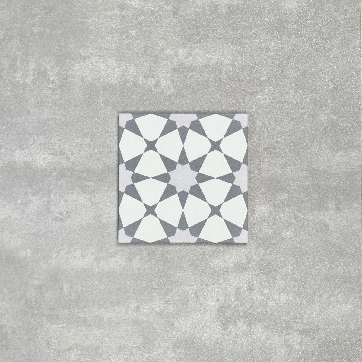 FULL TILE SAMPLE Agadir Silver Grey 20cm x 20cm — Your Tiles