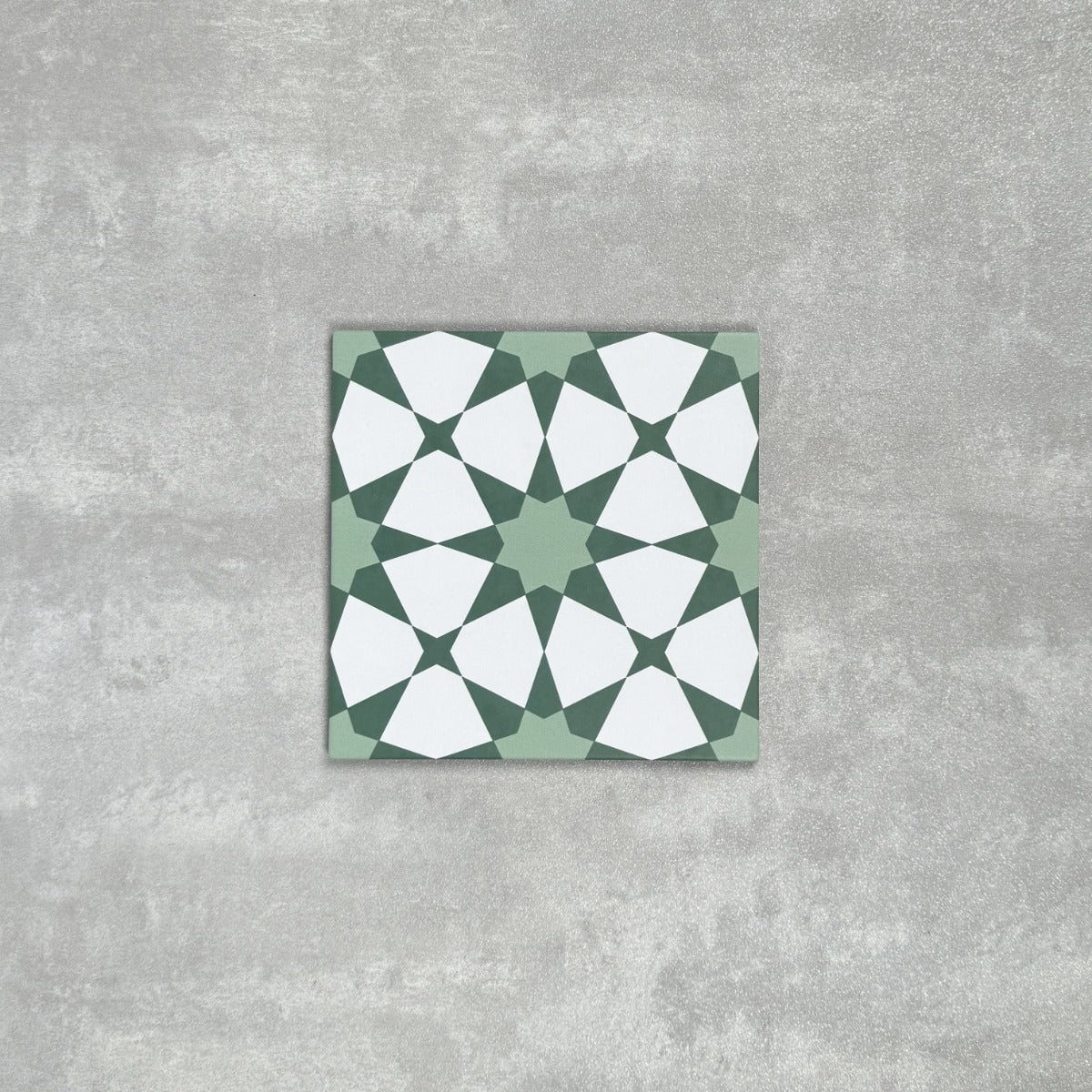 FULL TILE SAMPLE Agadir Green 20cm x 20cm — Your Tiles