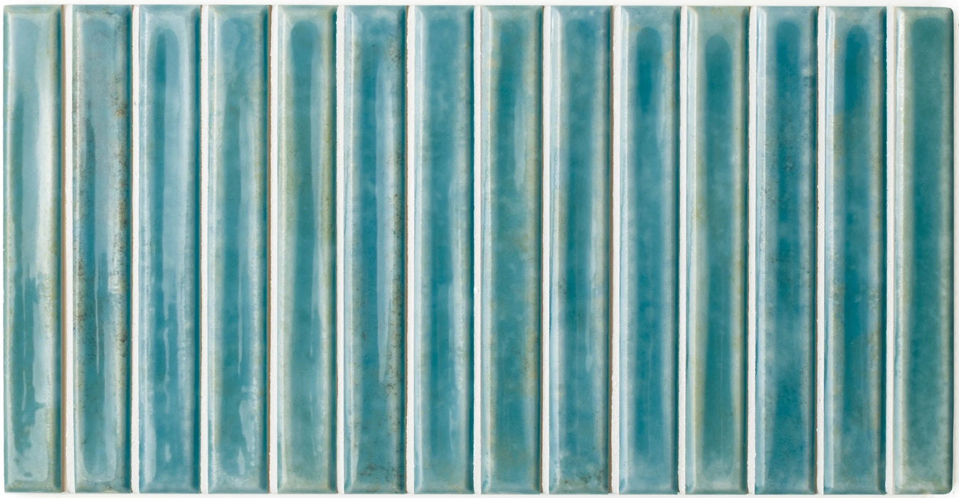 Pottery Decor Tile | Azul Blue | Wall Tile | 12.5cm x 25cm — Your Tiles
