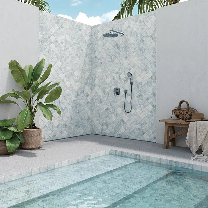 Amalfi Brick Azul Vintage Marble Wall & Floor Tiles 5.4cm x 22cm — Your ...