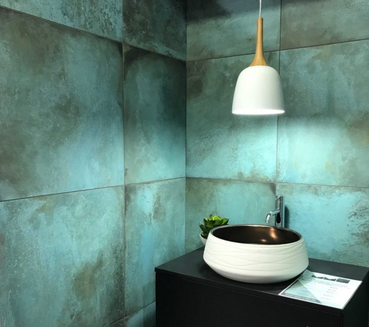 Verde Copper Oxide Metallic Wall & Floor Tile 60cm x 60cm — Your Tiles