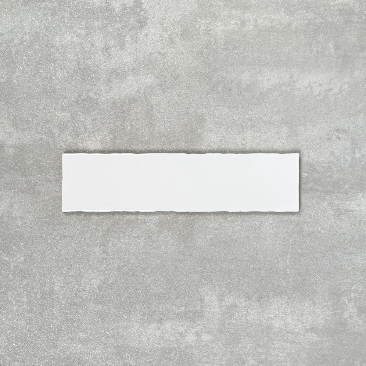 FULL TILE SAMPLE Cottage Rustic GLOSS White 7.5cm x 30cm — Your Tiles