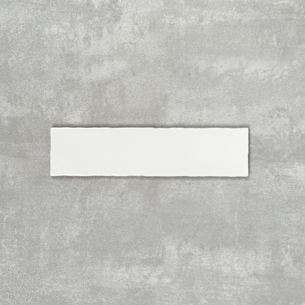 FULL TILE SAMPLE Cottage Rustic MATT White 7.5cm x 30cm — Your Tiles