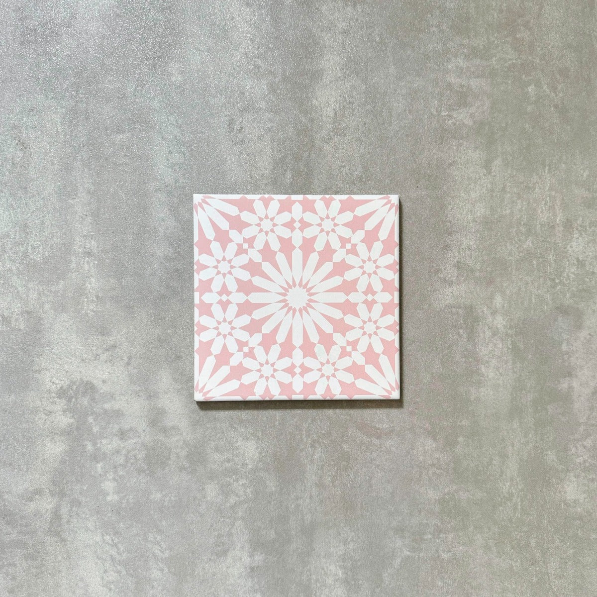 FULL TILE SAMPLE Fez Pink Rose 20cm x 20cm — Your Tiles