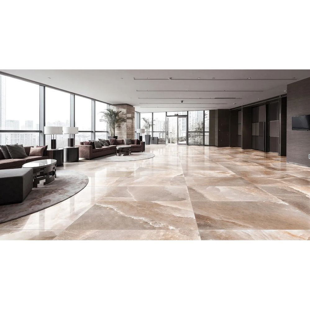 FULL TILE SAMPLE Baroque Vanilla Porcelain Wall Tiles & Floor Tiles 9 ...