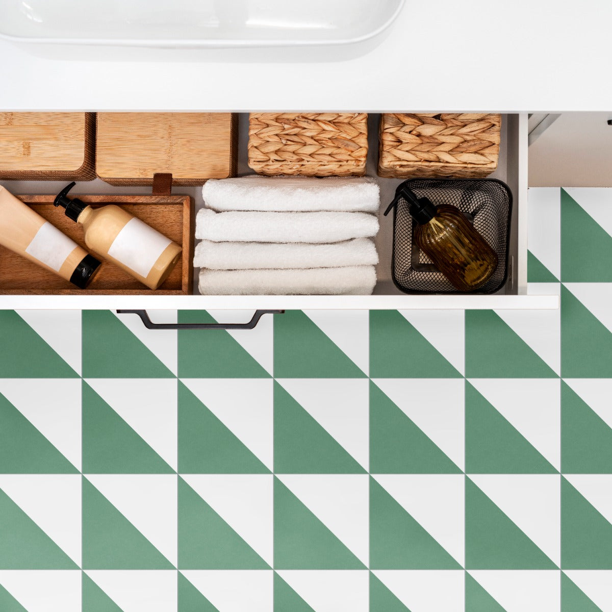 Infinity Green Tile Wall & Floor Tiles Porcelain Tile 20cm x 20cm ...