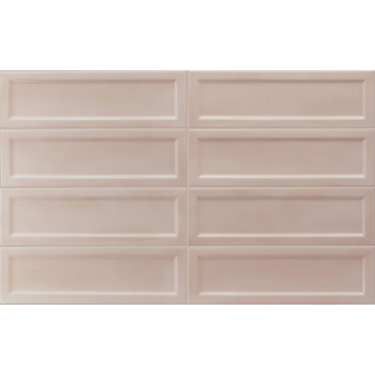 FULL TILE SAMPLE Osaka Brick DECOR Pink Moroccan Handmade Style 6.5cm ...