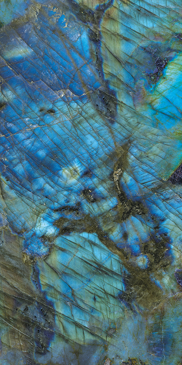 CUT TILE SAMPLE Lumen Precious Stone | Labradorite Polished Porcelain ...
