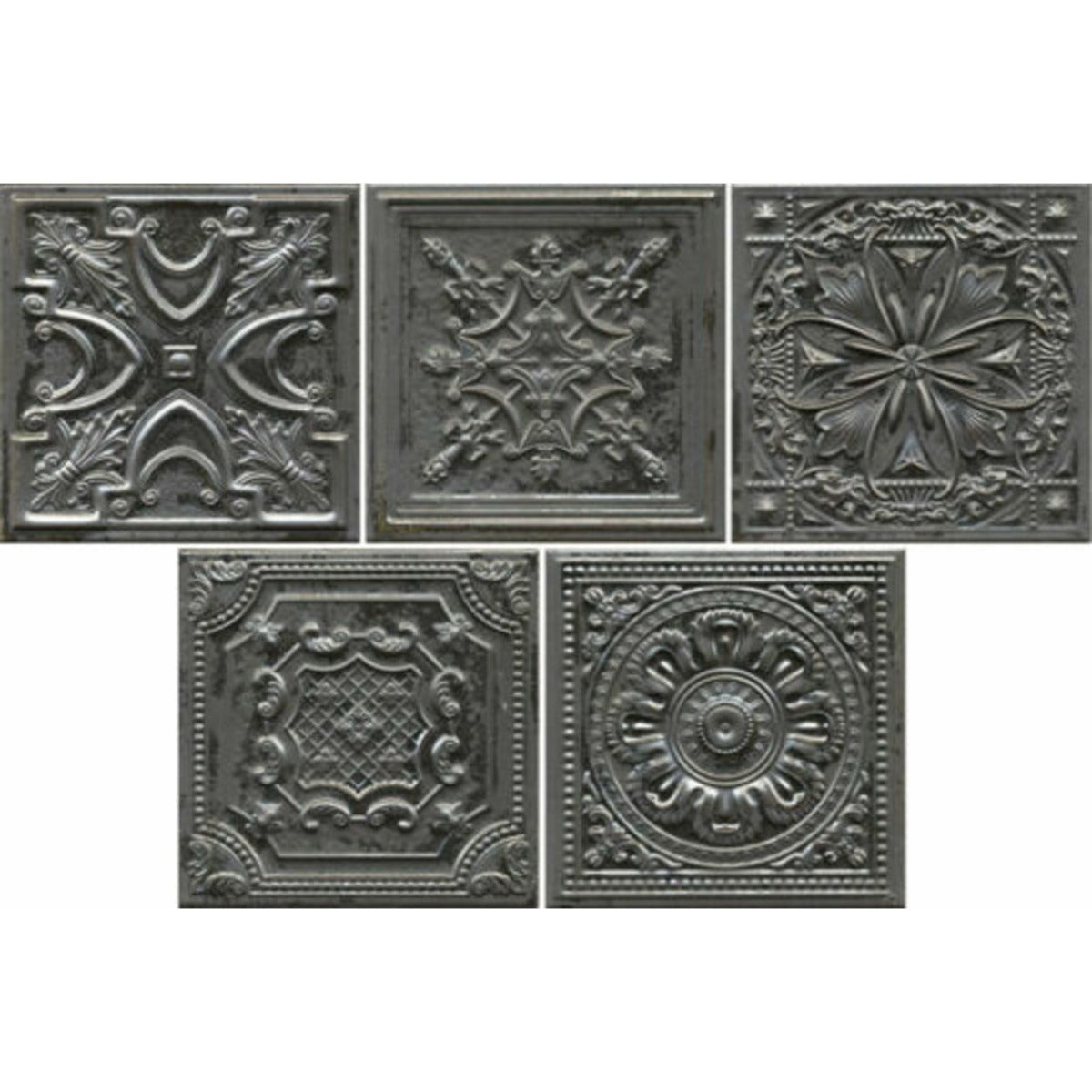 FULL TILE SAMPLE Regency Tin Lead Embossed Wall Panel Tiles — Your Tiles