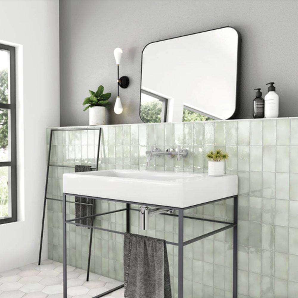 Liberty Mint Green Rustic Effect Gloss Wall Tiles 7.5cm x 15cm — Your Tiles