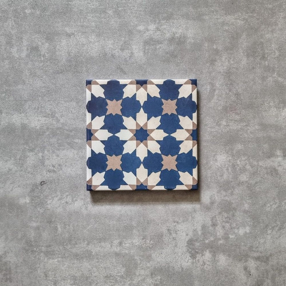 Madeira Marina Tile Moroccan Tiles Wall & Floor Tiles 20cm x 20cm ...