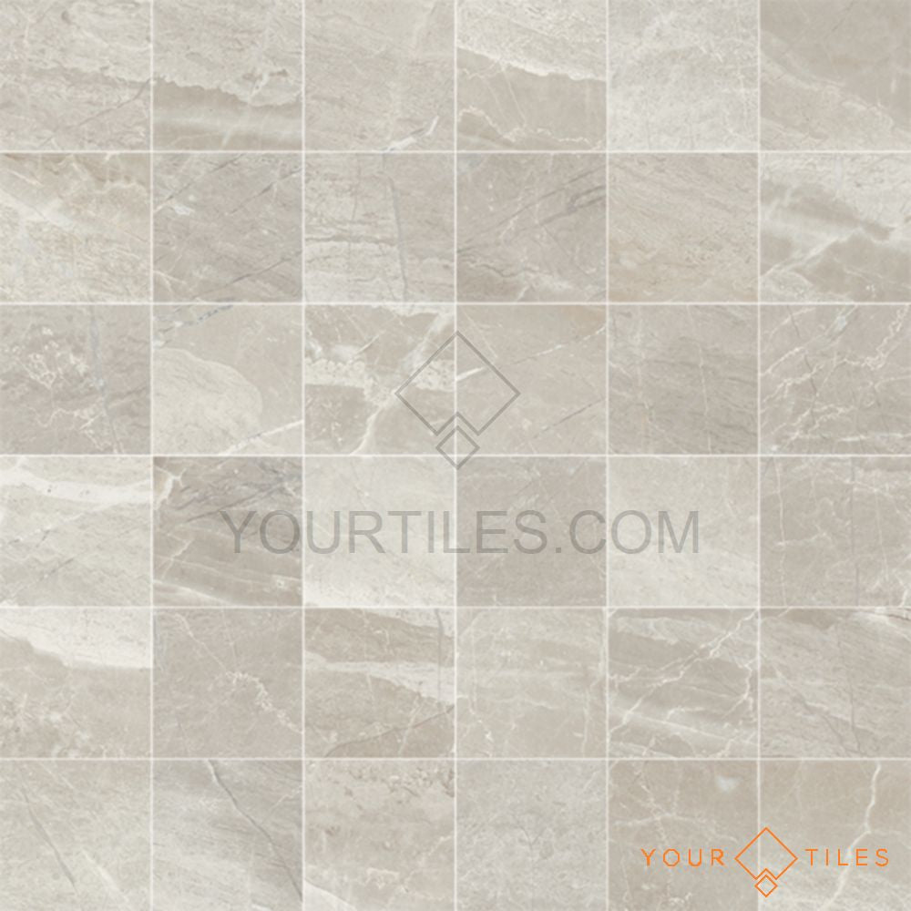 Roman Stone Tile Ice Grey Tile Mosaic Tiles 30cm x 30cm Wall & Floor T ...