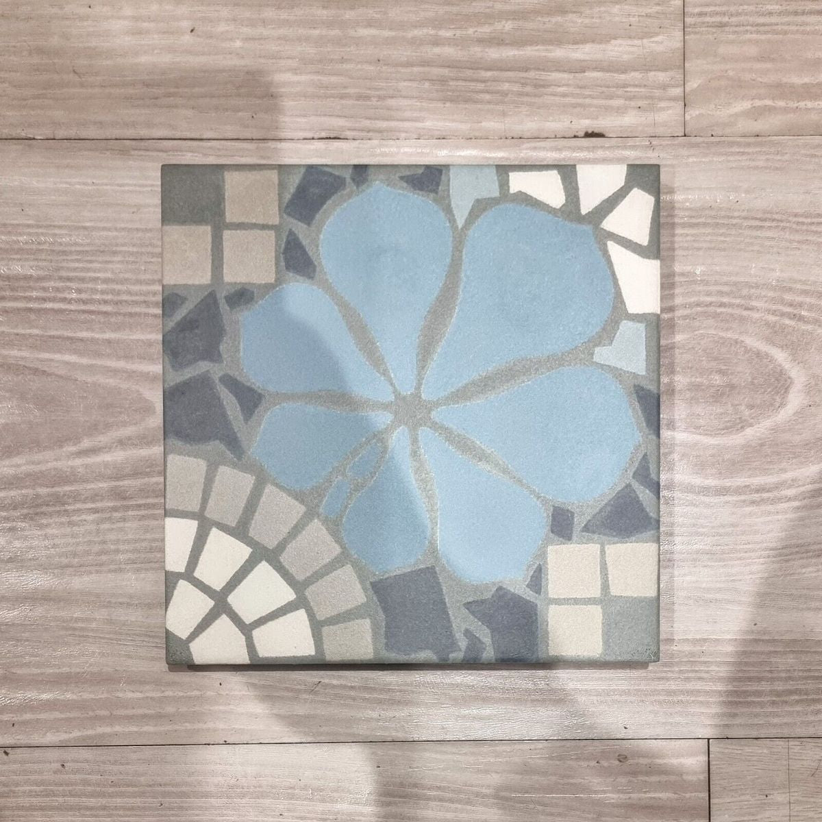 FULL TILE SAMPLE Nantes Azul BLUE 20cm x 20cm — Your Tiles