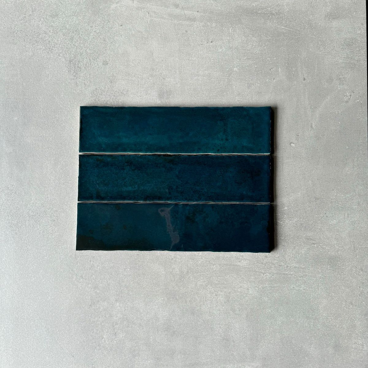 Nairobi Tile | Gloss Blue | Handmade Effect | Rustic Tile | 7.5cm x 30 ...