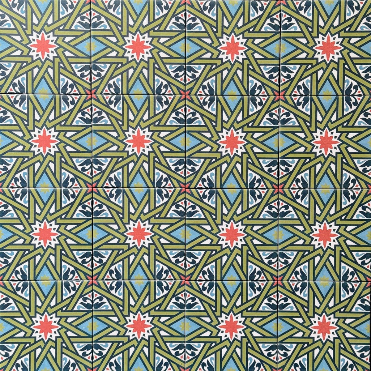 Persia Shiraz MINI Tile Multicolour 15cm x 15cm — Your Tiles