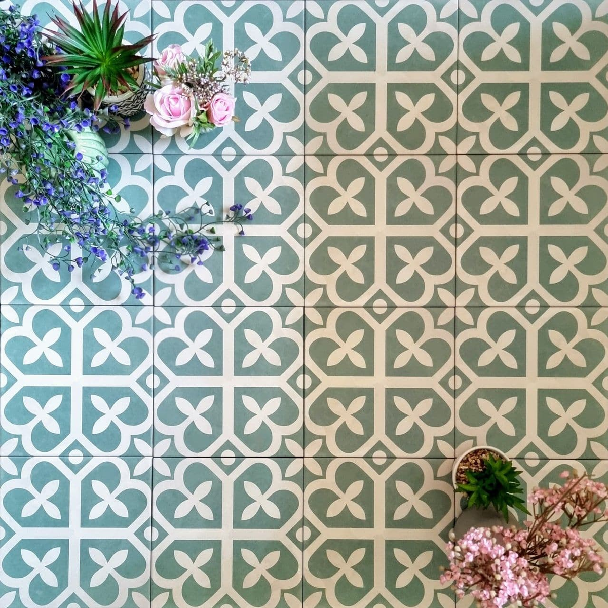 Ivy Green | Victorian Moroccan Style | 20cm x 20cm — Your Tiles