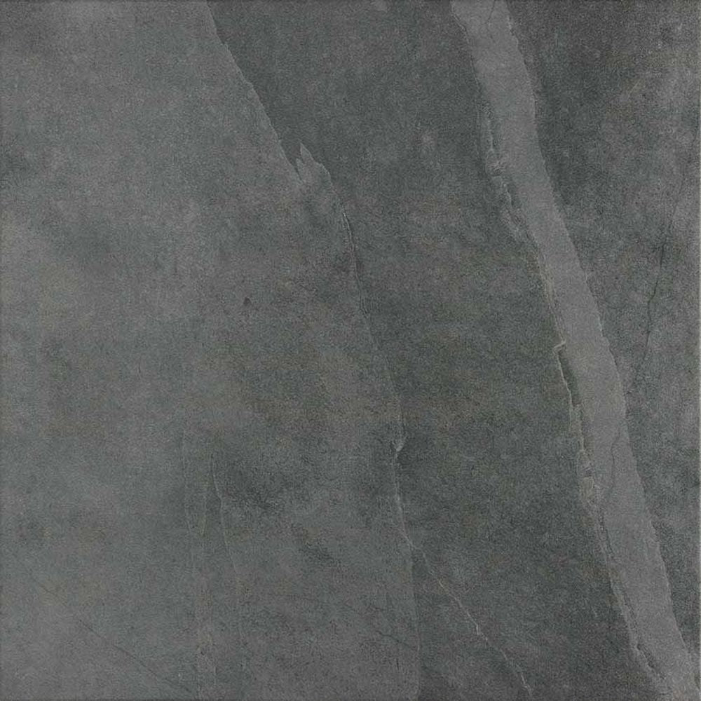 CUT TILE SAMPLE Janeiro Black Brazillian Slate Effect 60cm x 60cm — Your Tiles