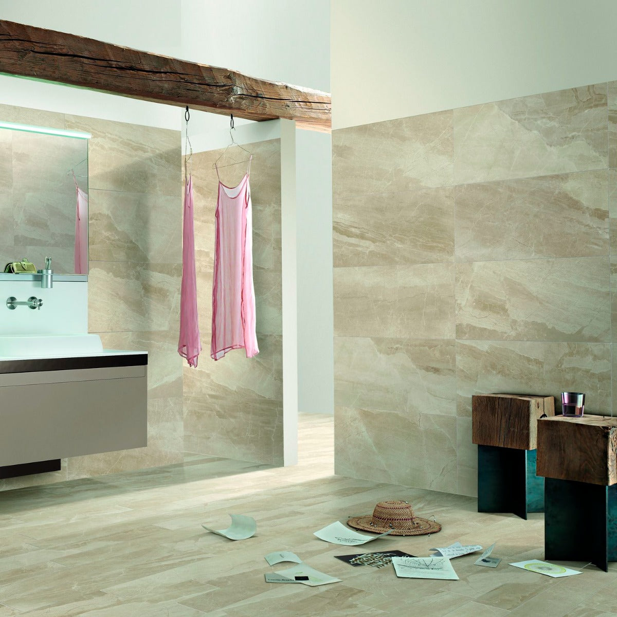 Roman Tile Ice Grey Stone Effect Wall & Floor Tiles 30cm x 60cm — Your ...