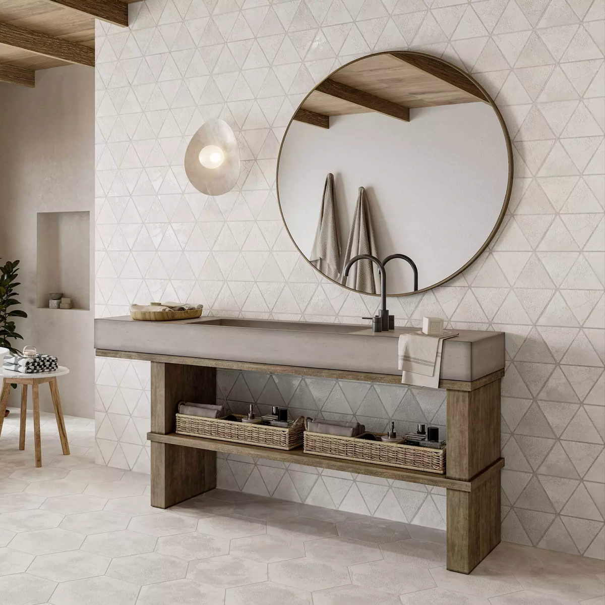 Enigma Lustre Glaze | Triangle Mist | Porcelain Wall and Floor Tile ...