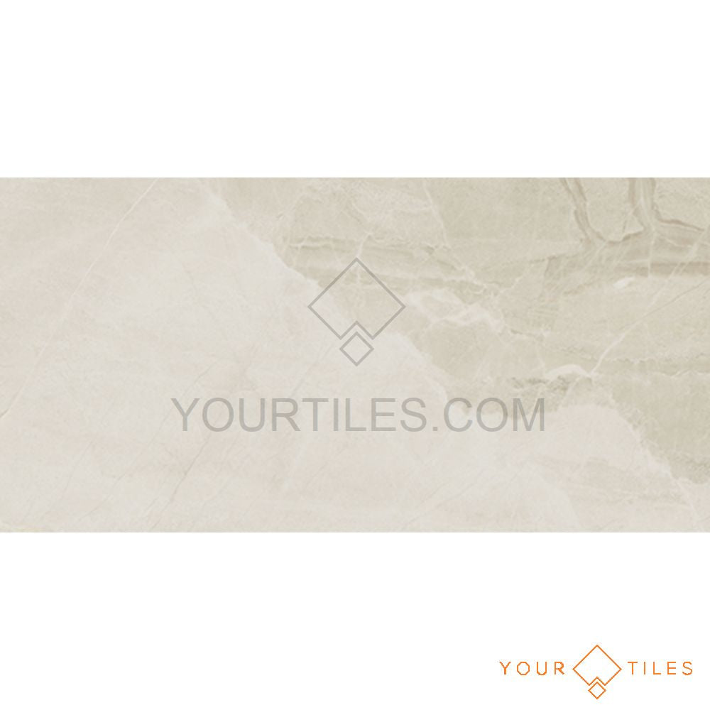 CUT TILE SAMPLE Roman White Stone Effect 30cm x 60cm (Cut piece 15cm x ...
